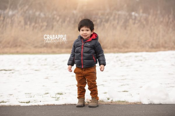 Boston Family Portraits Outside In Winter · Crabapple Photography
