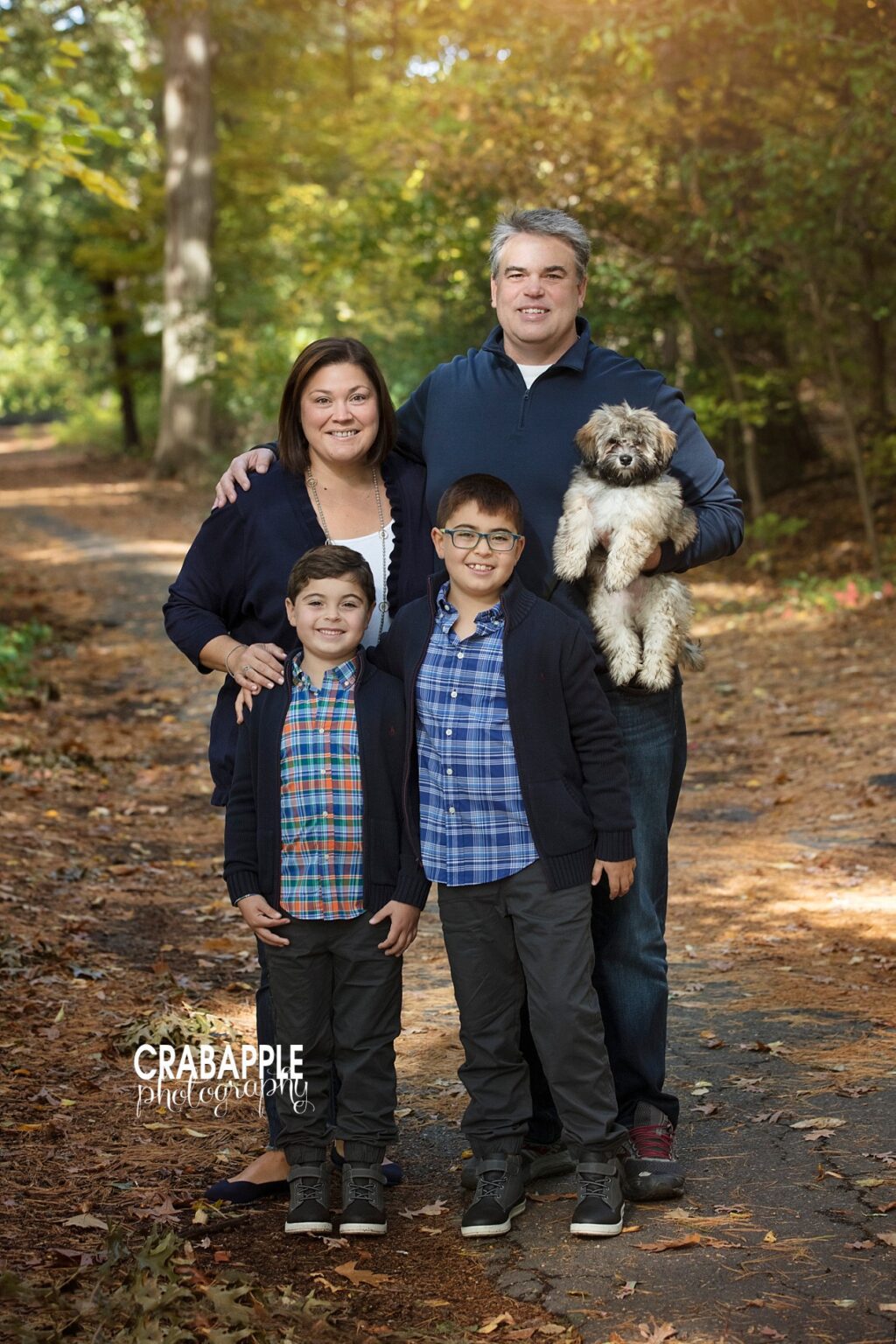 Outdoor Boston Fall Family Photos · Crabapple Photography