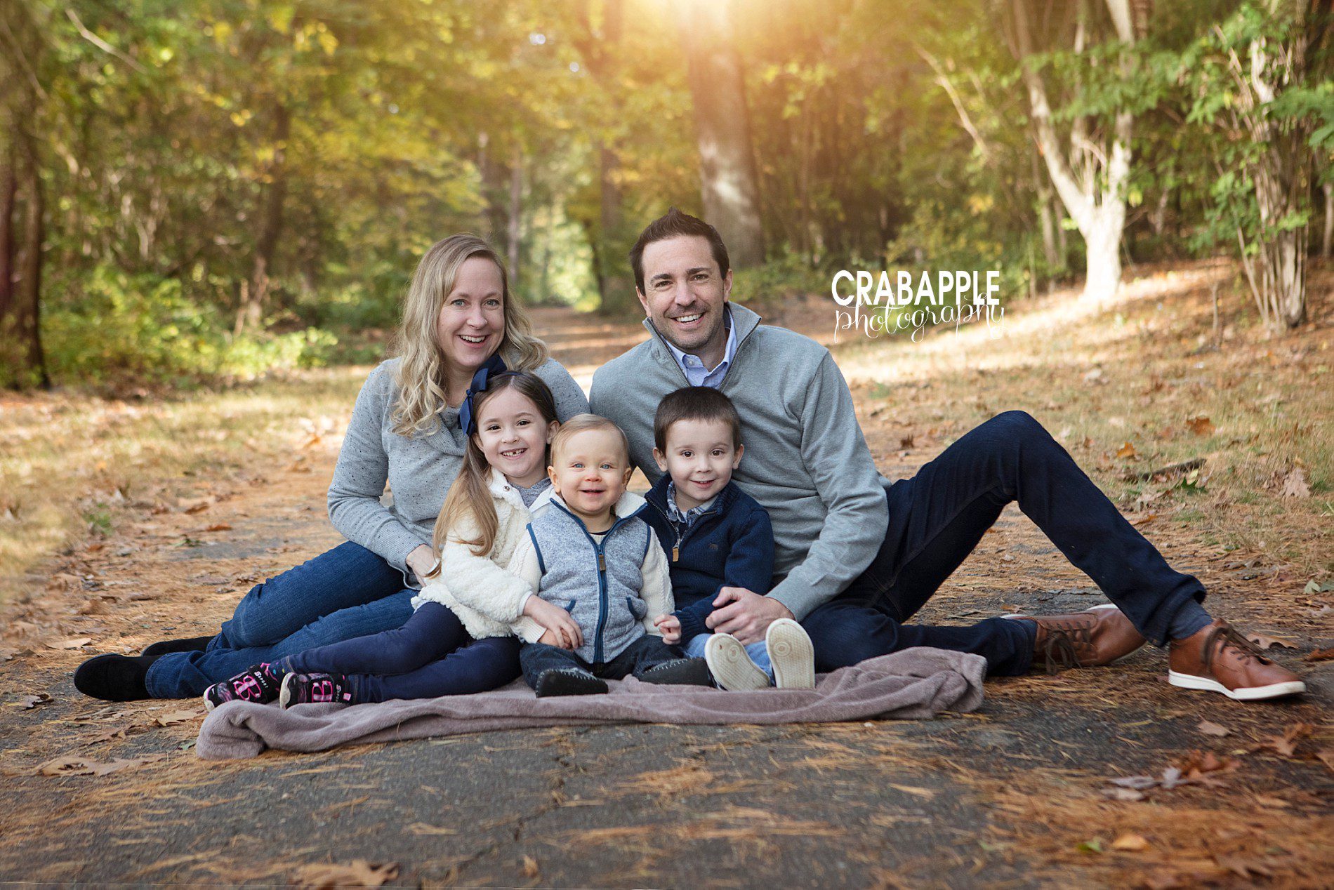 Outdoor Boston Fall Family Photos · Crabapple Photography