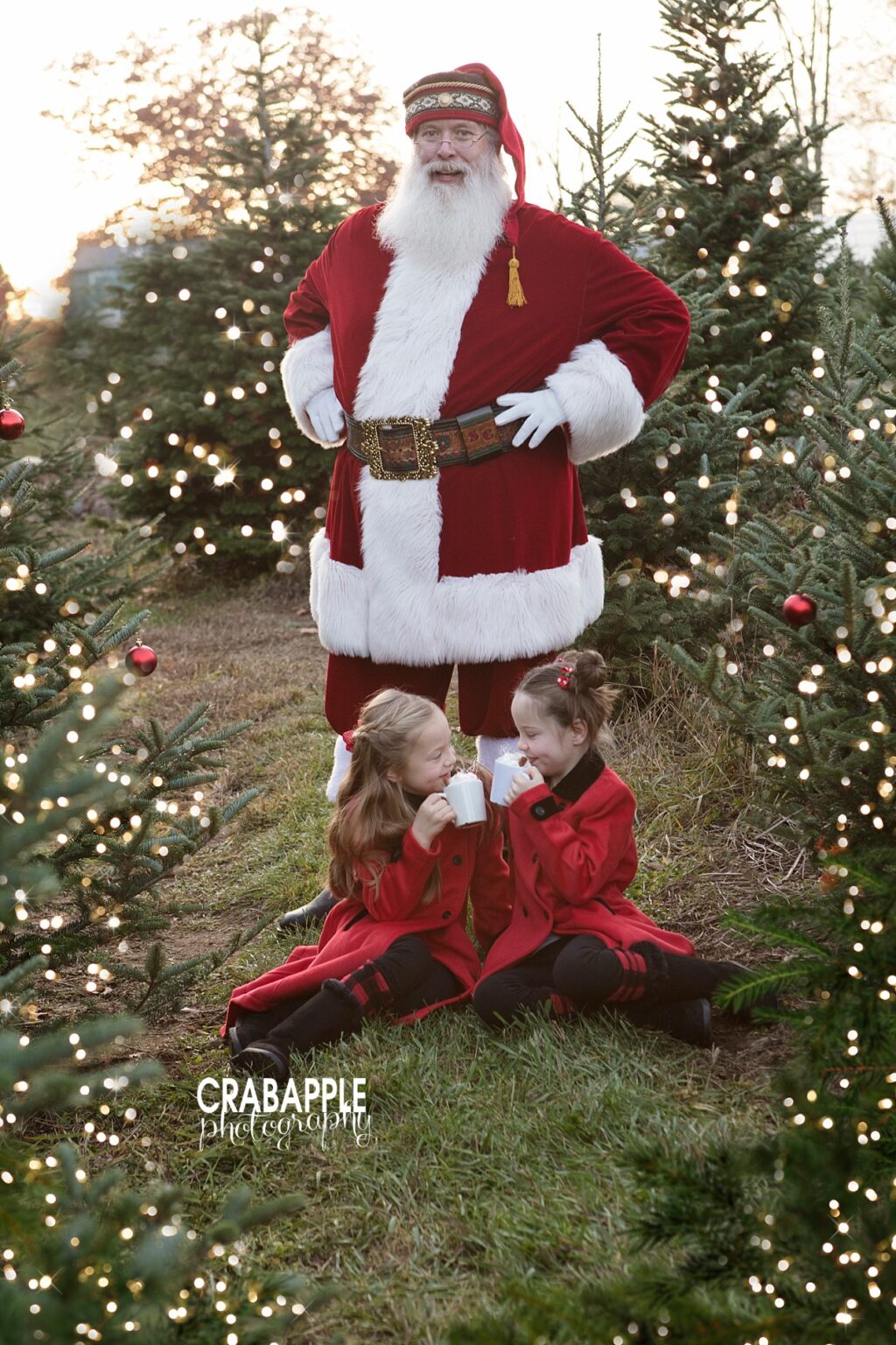 Outdoor Santa Claus Photos · Crabapple Photography
