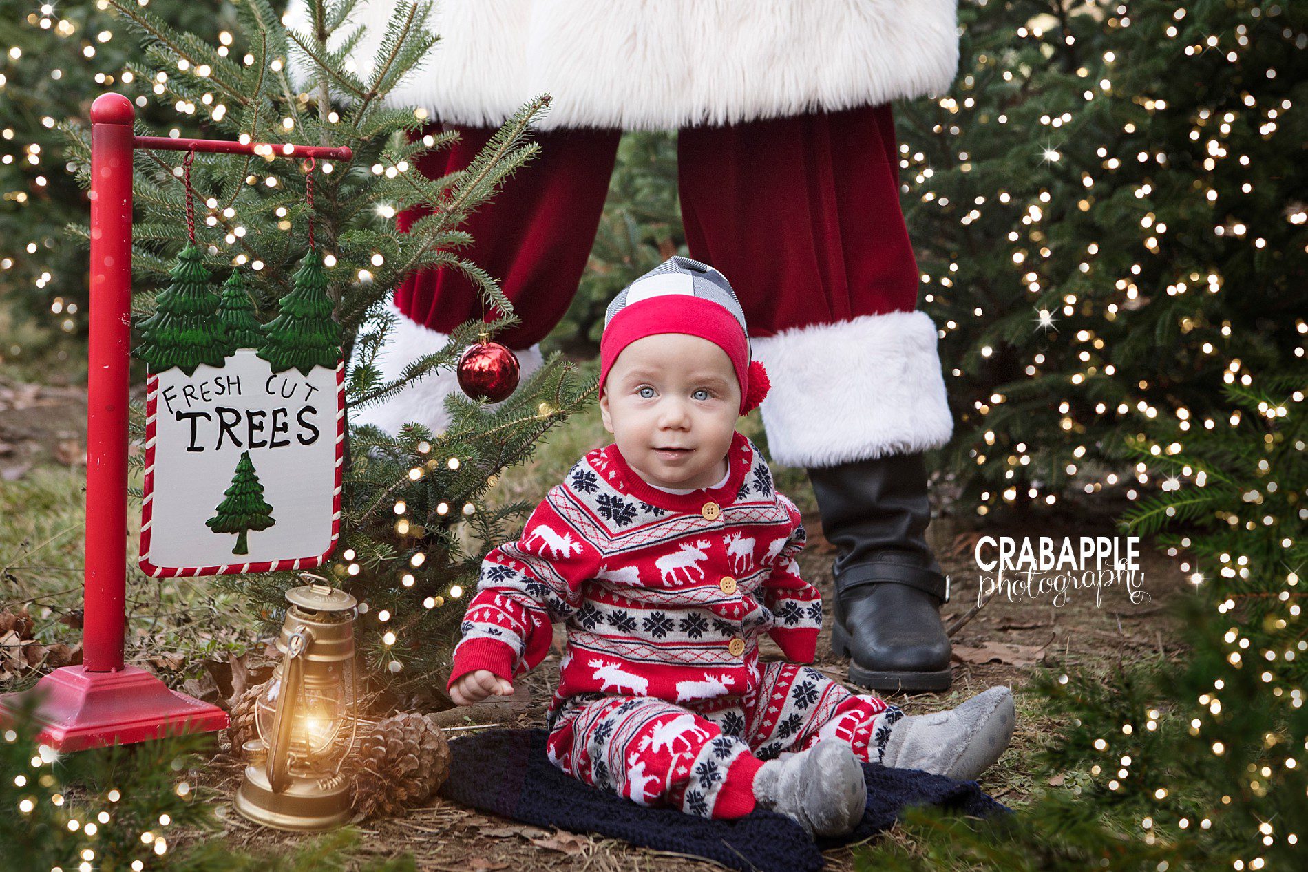 Outdoor Santa Claus Photos · Crabapple Photography