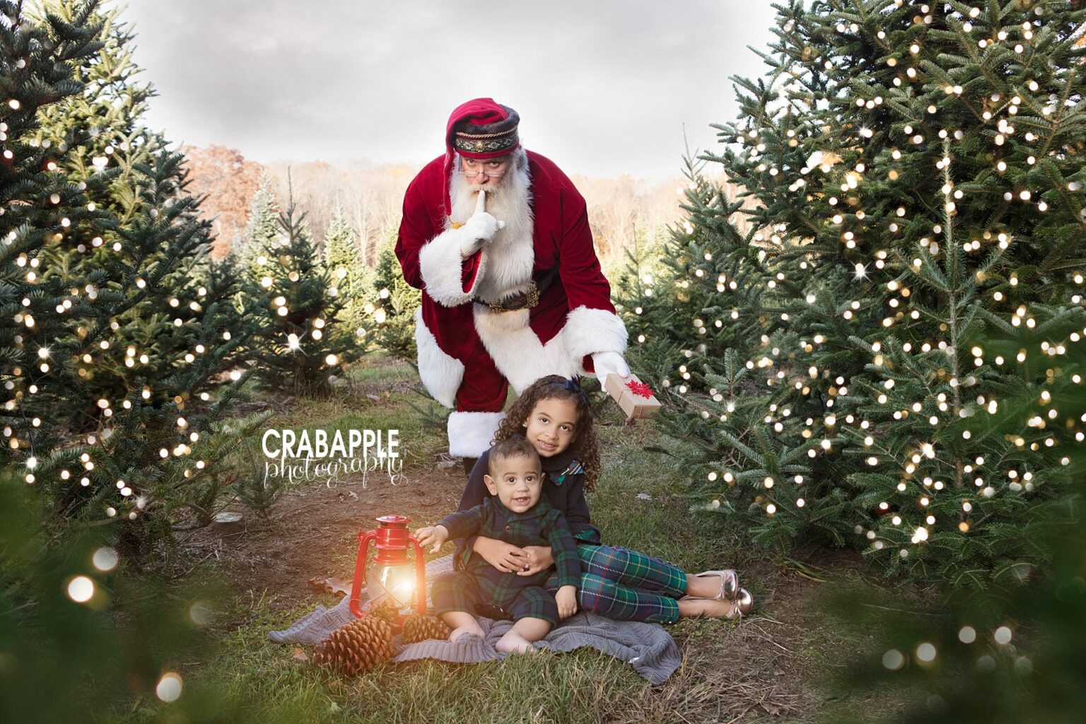 Outdoor Santa Claus Photos · Crabapple Photography