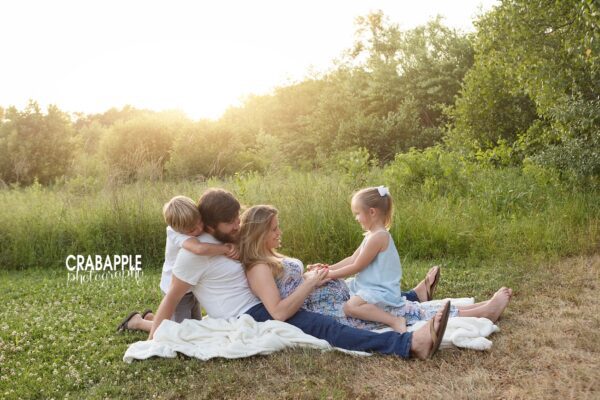 Outdoor Maternity Photos in June · Crabapple Photography