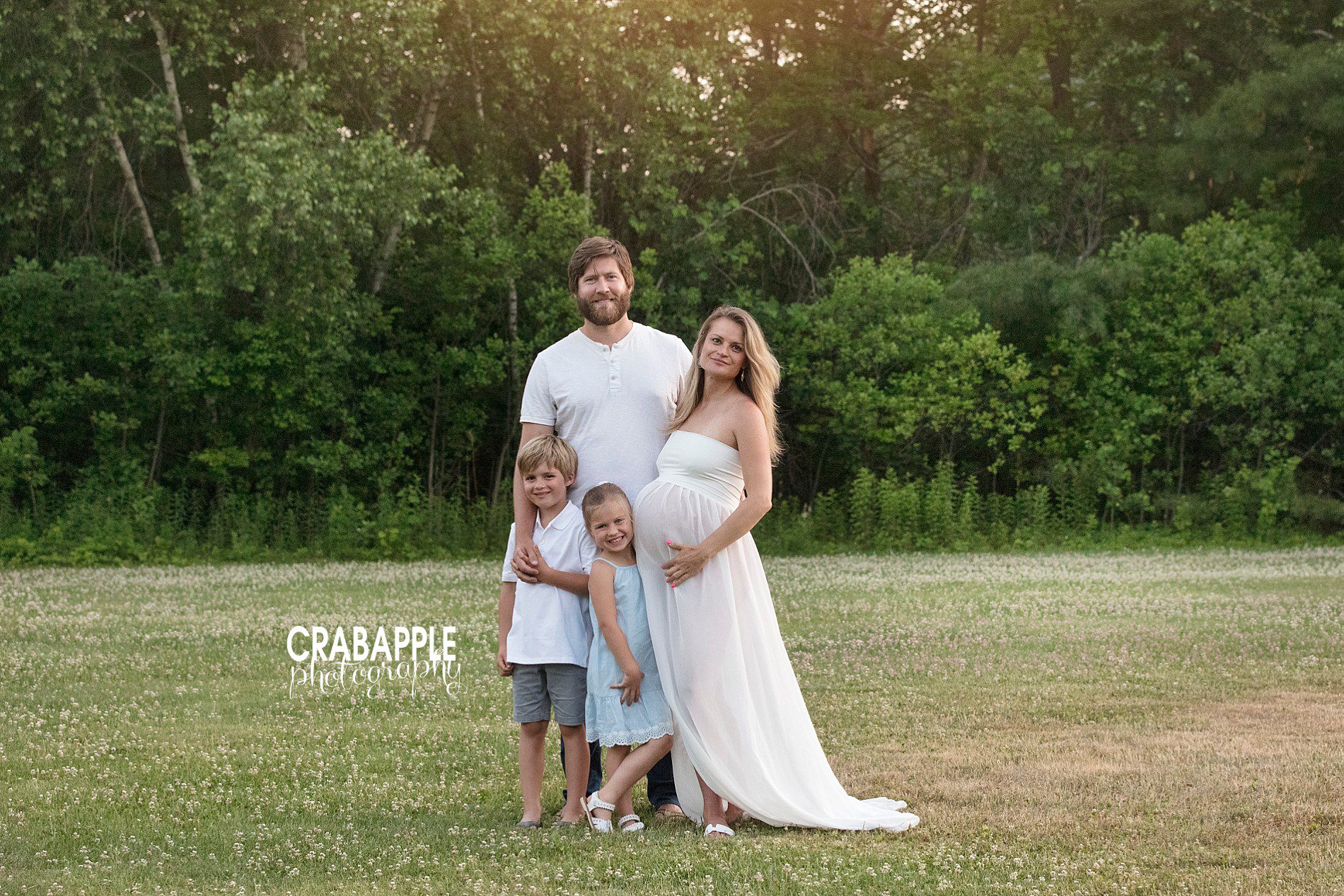Outdoor Maternity Photos in June · Crabapple Photography