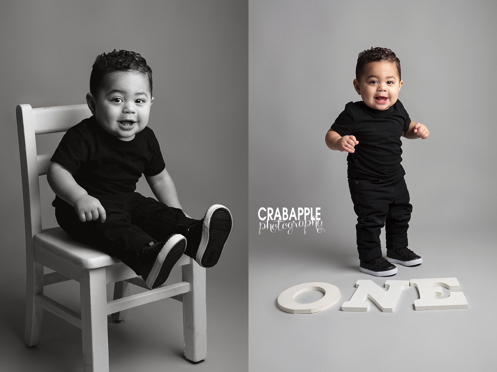 Black and Gray Cake Smash :: Mr. D · Crabapple Photography