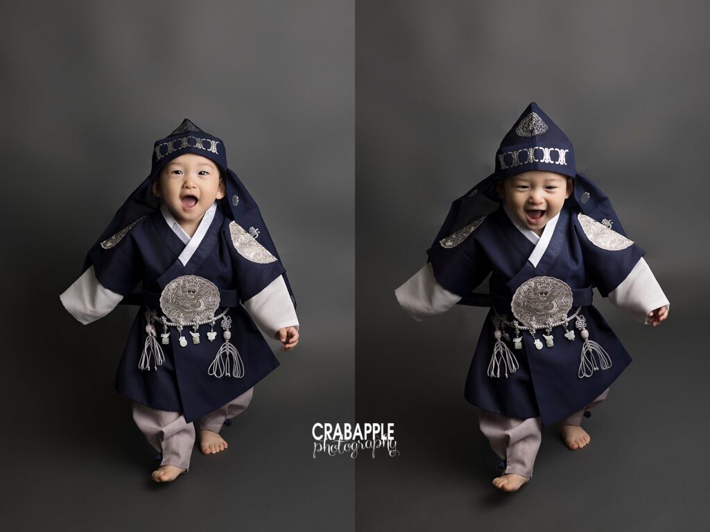 Traditional Baby Photos with Hanbok · Crabapple Photography