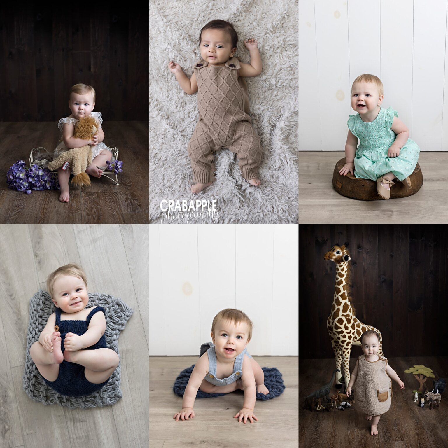 Baby Milestone Photos :: A Round Up · Crabapple Photography