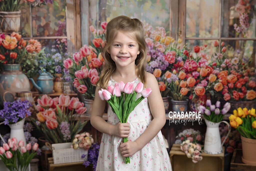 Springtime Portraits for Children · Crabapple Photography